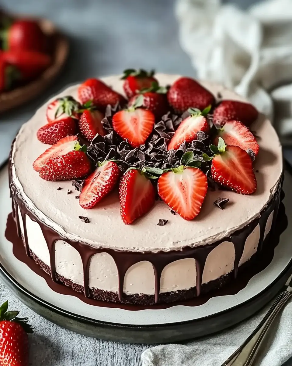 Stilvolle Erdbeer Schoko Torte Rezept Ebenbild