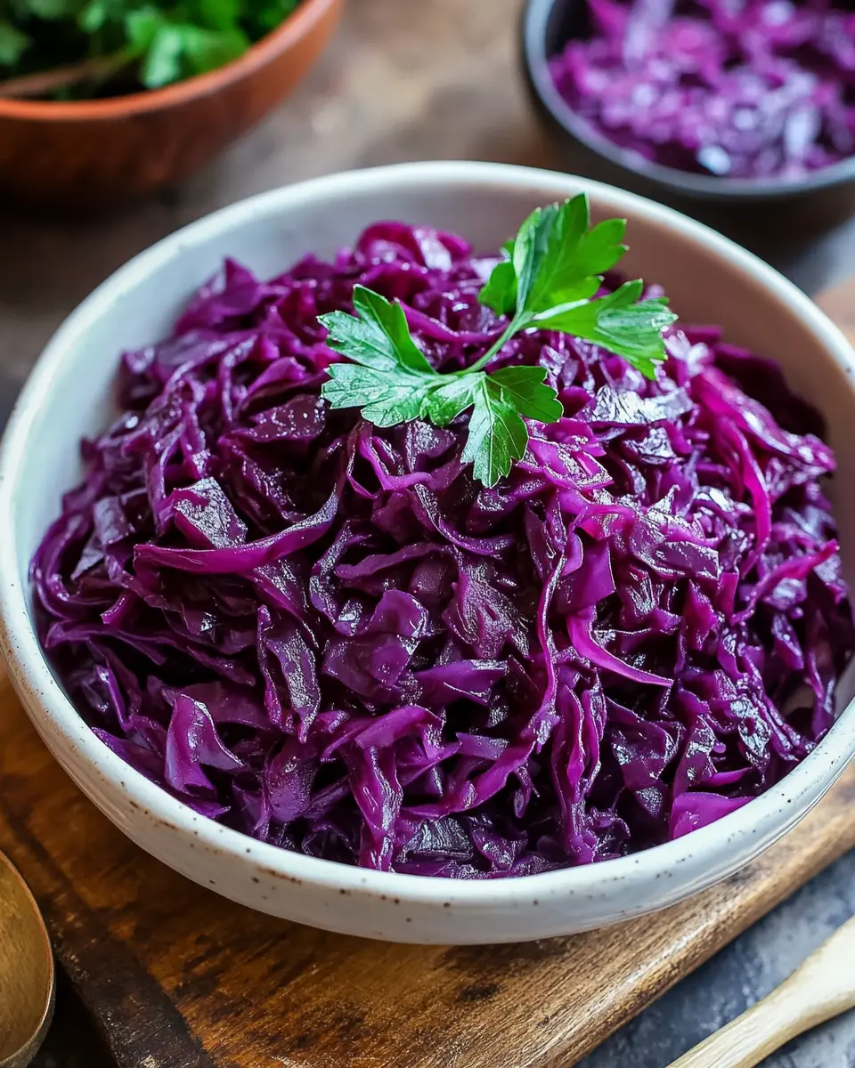 Rotkohl Weie Punkte